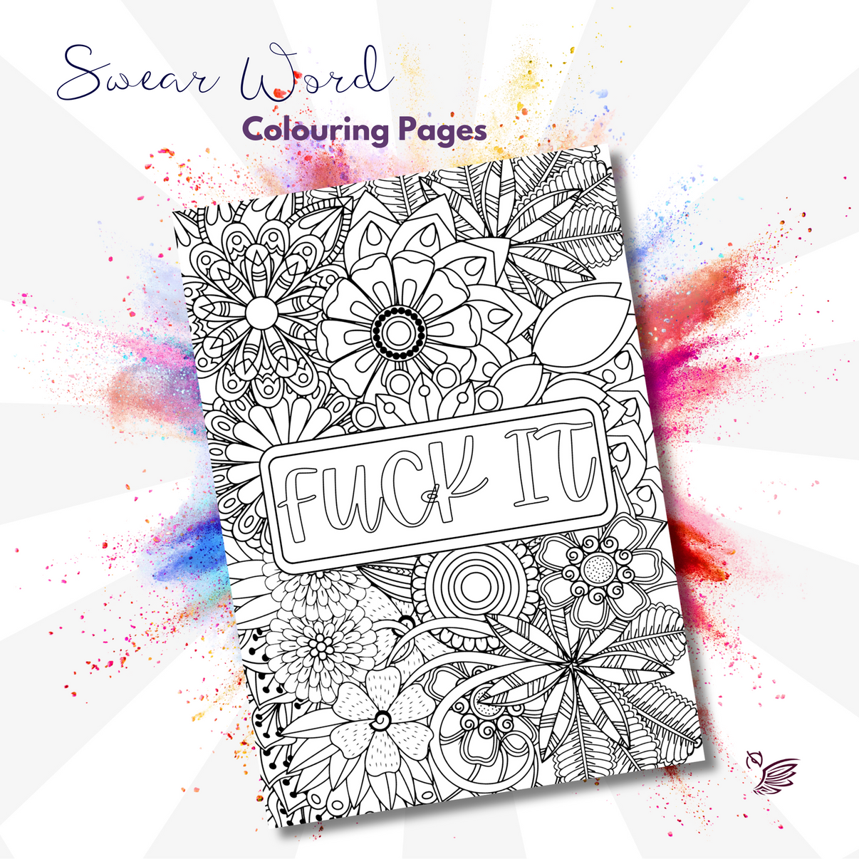 Swear Word Colouring Book Pages for Adults | PDF Swearing Inappropriate ...