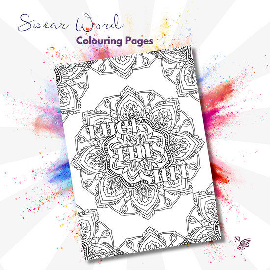Swear Word Colouring Book Pages for Adults | PDF Swearing Inappropriate ...