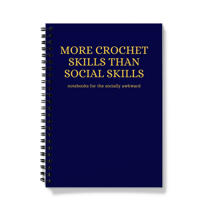 Crochet Notebook Planner - More Crochet Skills Than Social Skills ...