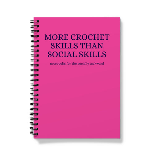 Crochet Notebook Planner - More Crochet Skills Than Social Skills ...